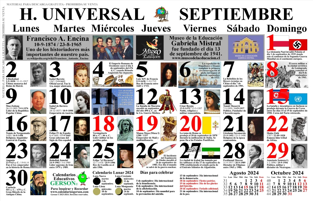 Historia Universal - Calendarios Gerson